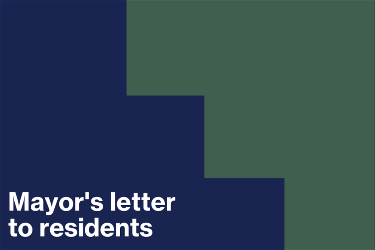 Mayor's letter to residents Rural City of Wangaratta